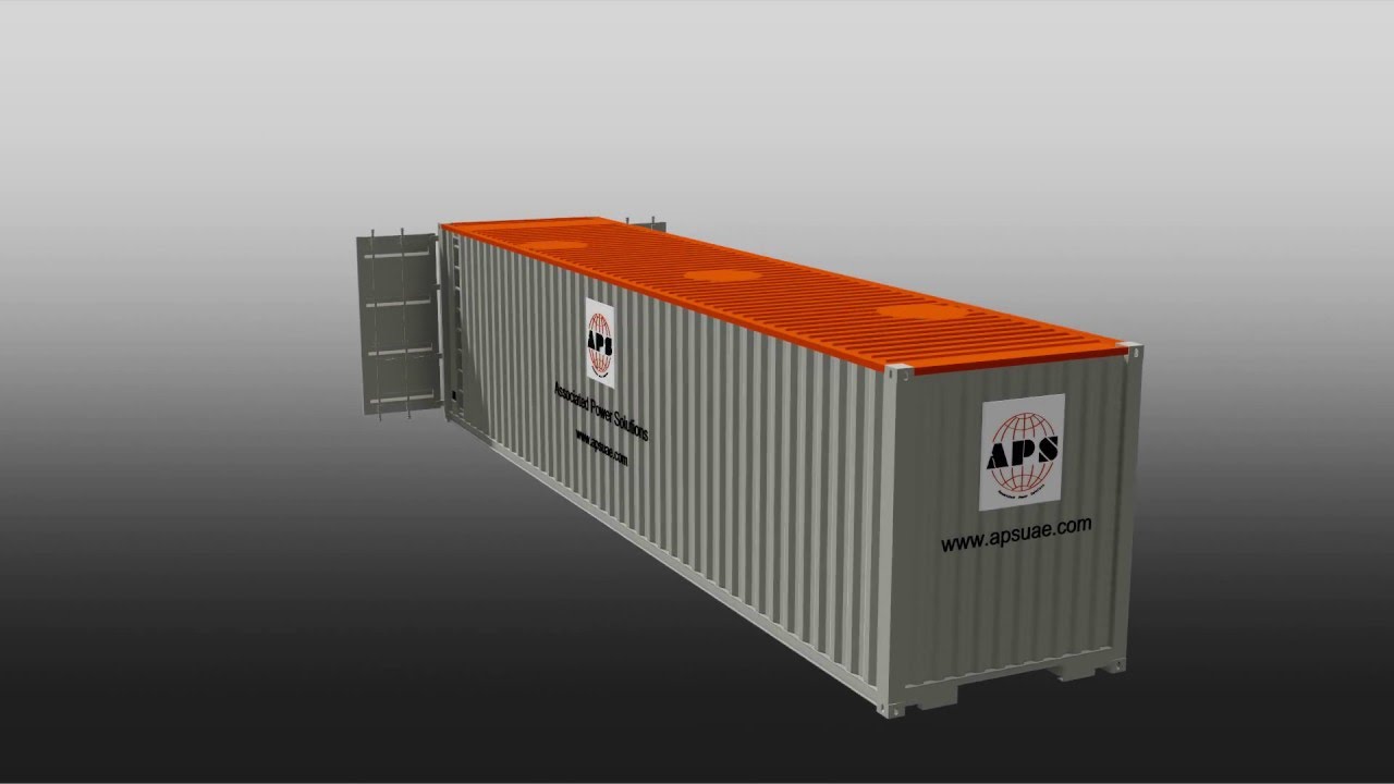 APS 50KL 40ft containerized bunded fuel tank - YouTube
