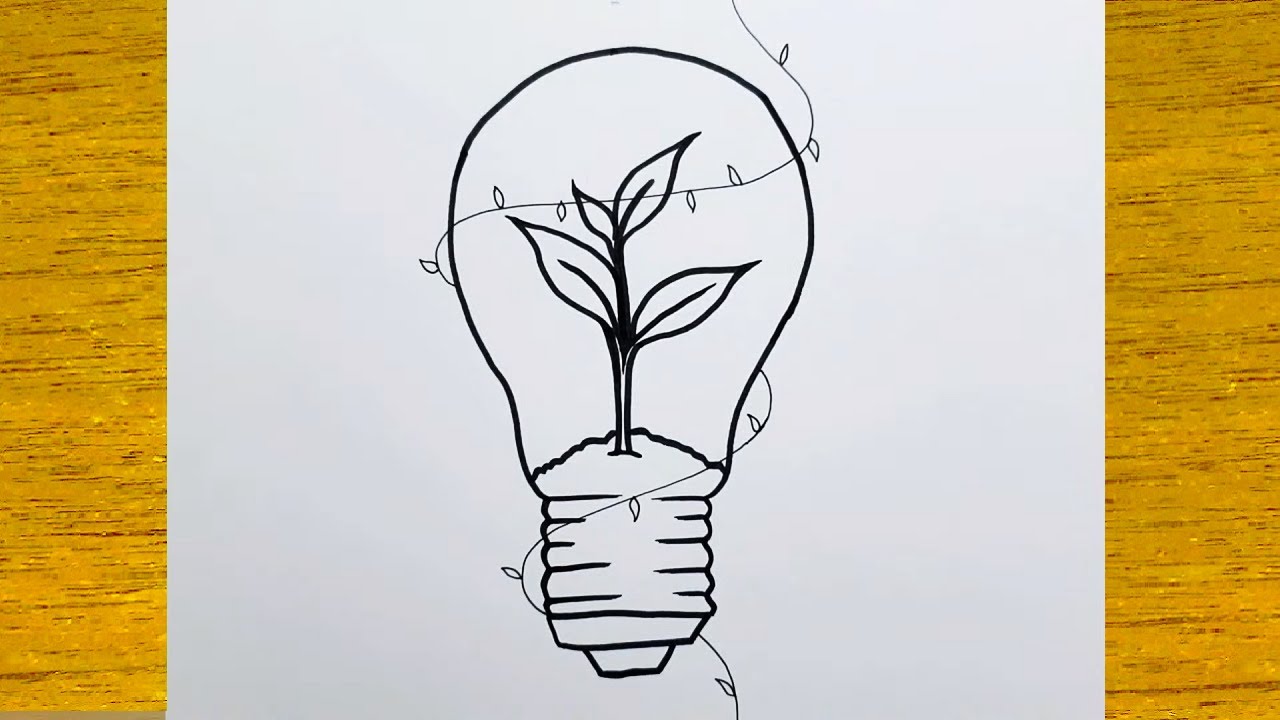 how to draw energy and water saving picture / easy drawing world water ...