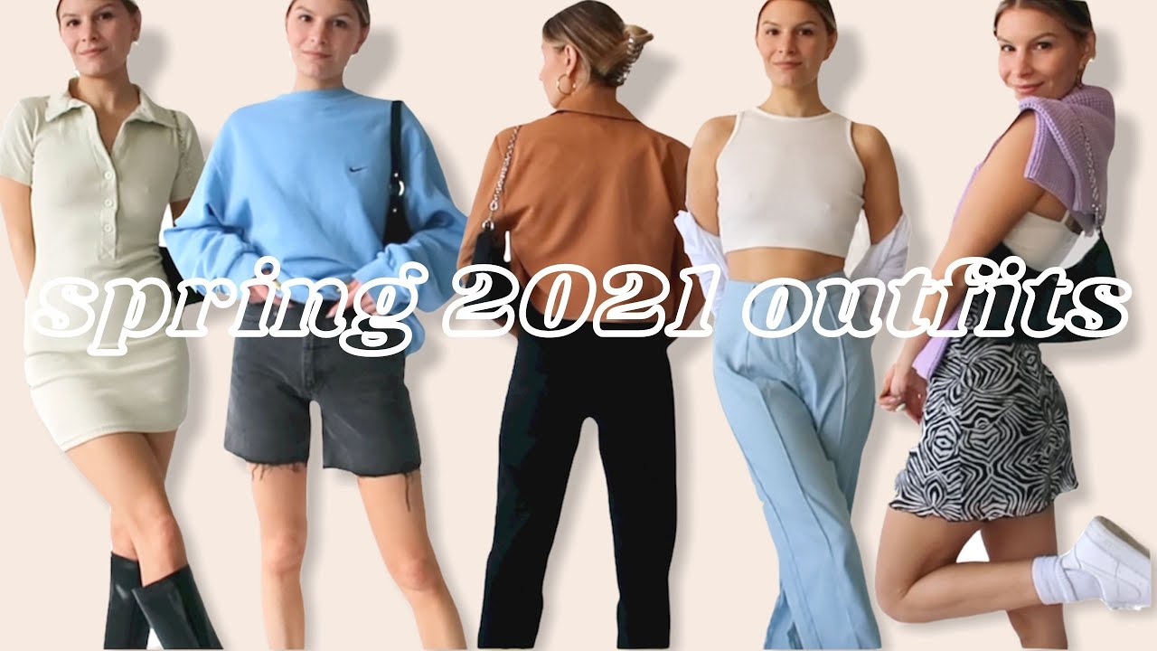 8 OUTFITS FOR SPRING 2021 | pastel & colourful outfit ideas with links ...