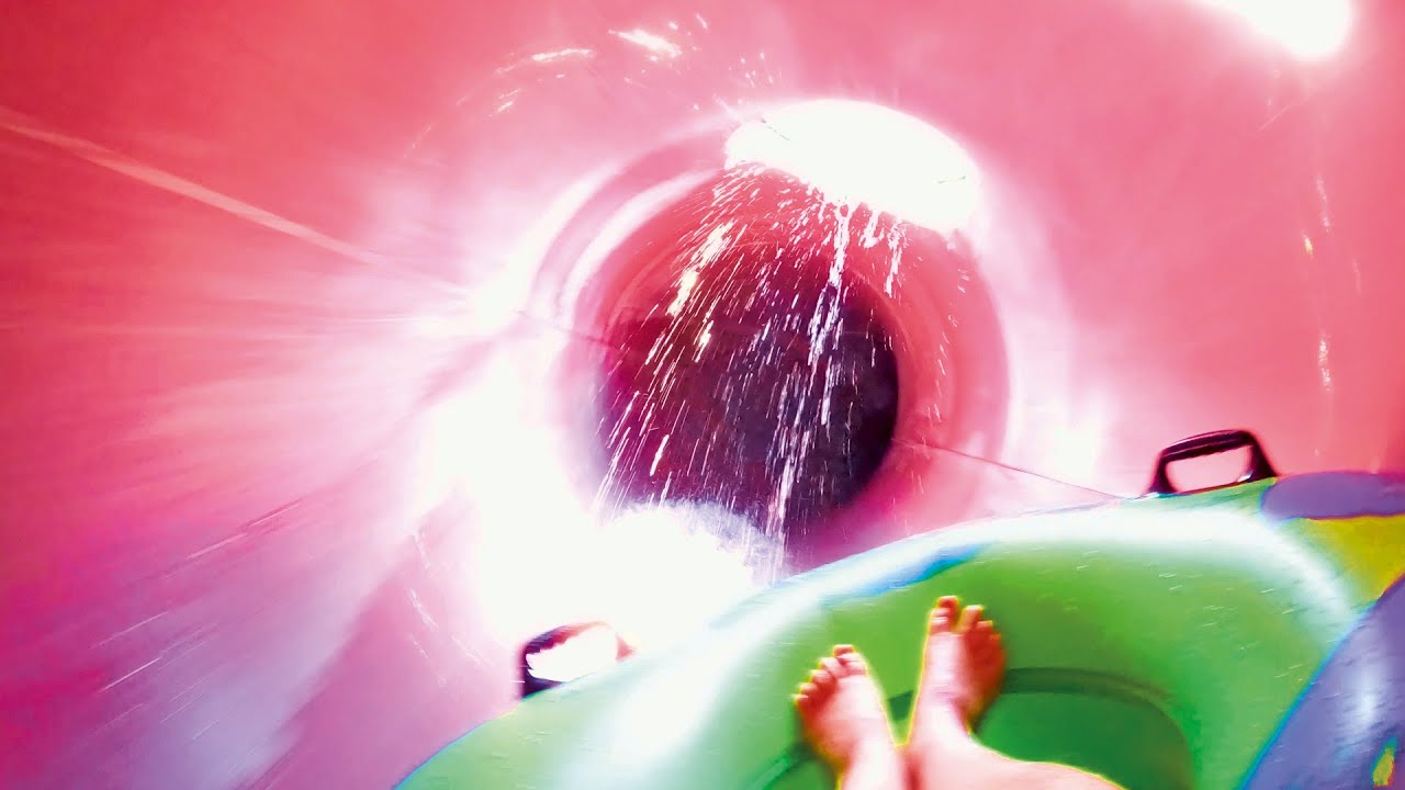 Strange Purplepalooza Water Slide at NRH2O in Texas - YouTube