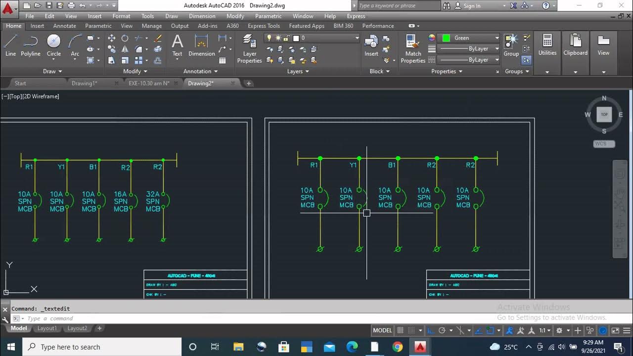 Autocad Electrical Drawing Tutorial For Beginners 5 - YouTube