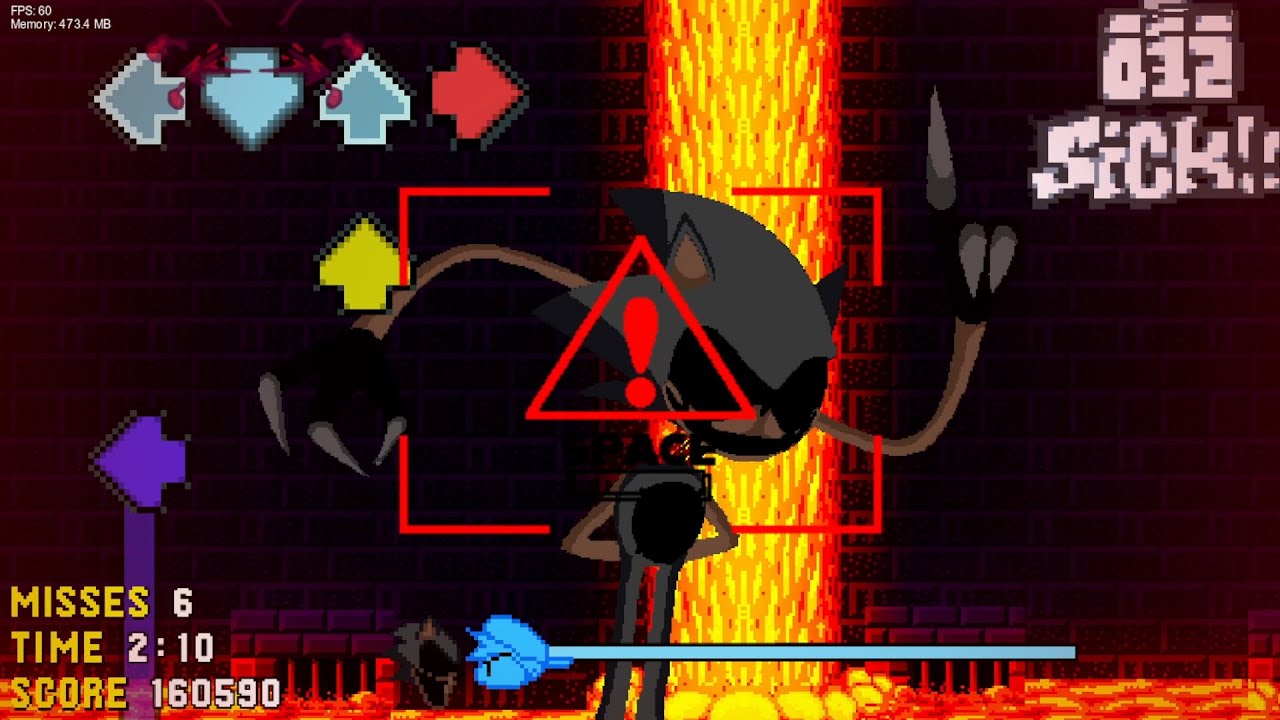 Fnf Vs.Sonic.exe | B4CKSL4SH (Full Song mod) + New Mechanics!! - YouTube
