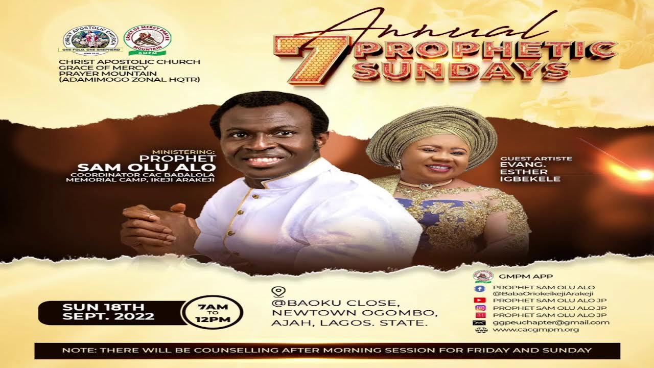 E je ka gbadura WITH PROPHET SAM OLU ALO - YouTube