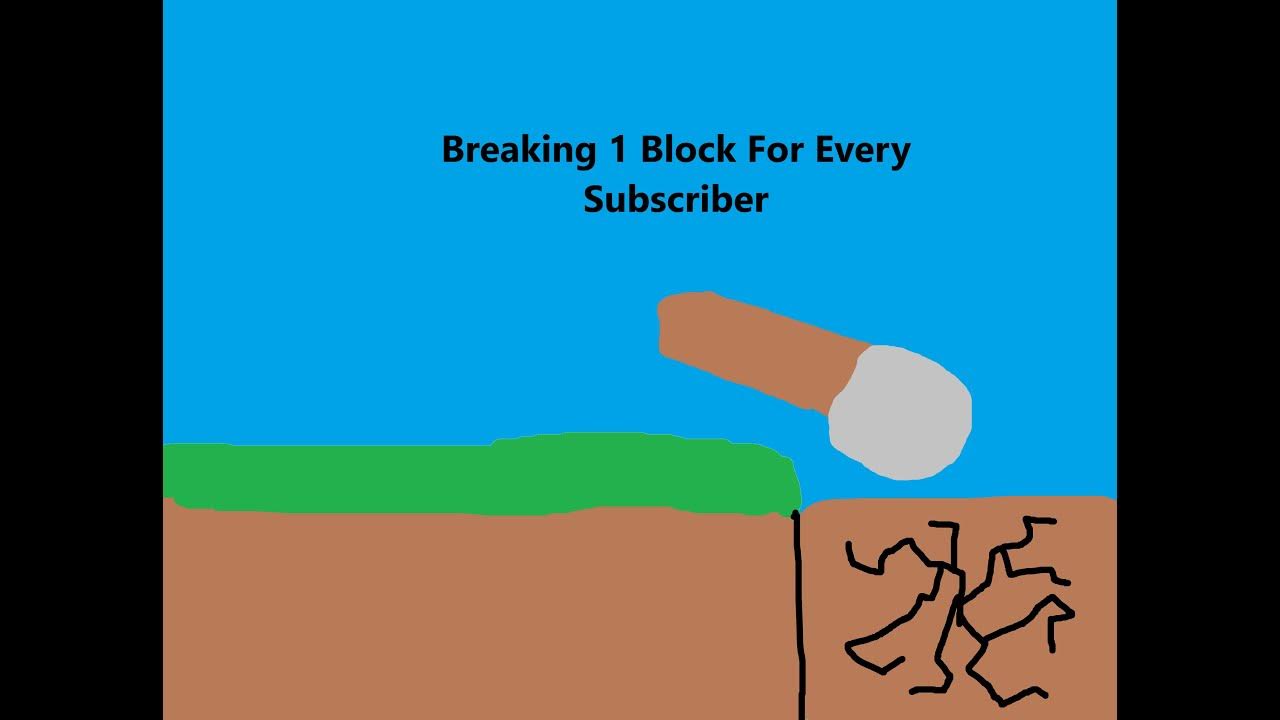 Breaking 1 Block For Every Subscriber - YouTube