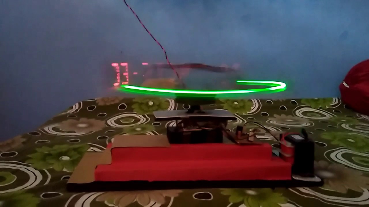 POV display(persistence of vision) major project.. - YouTube