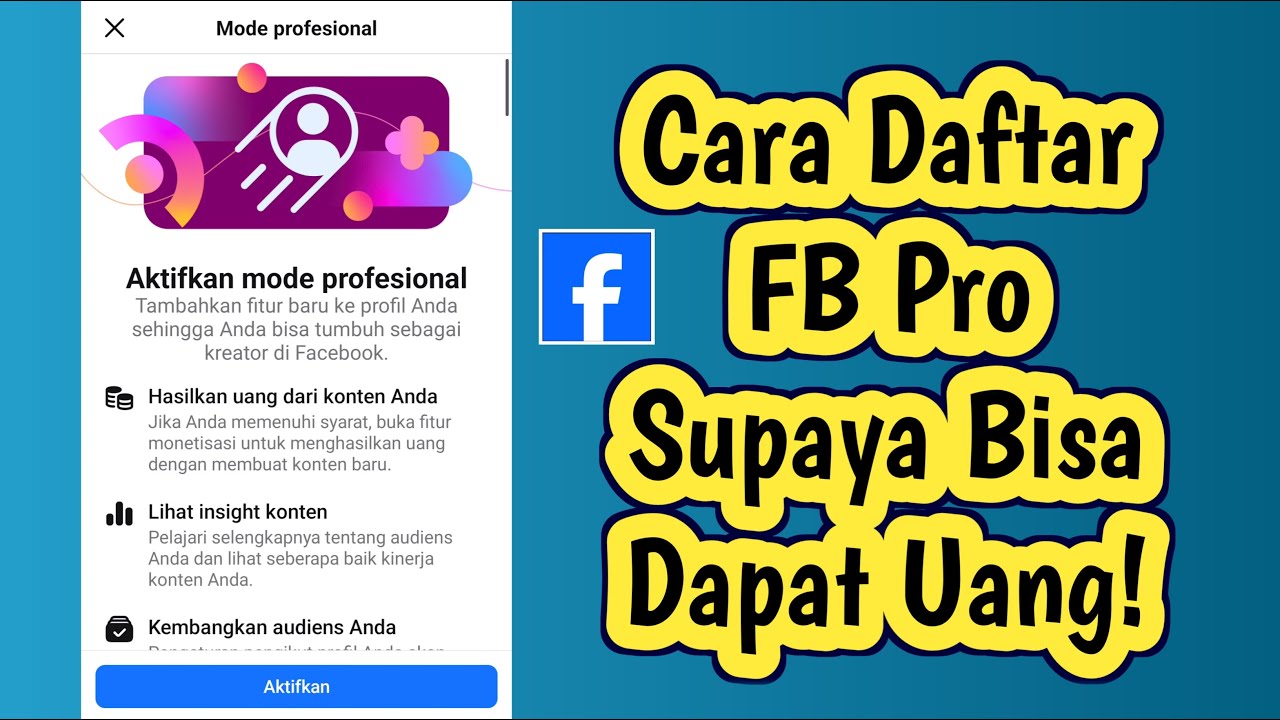 Cara Daftar Facebook Profesional Terbaru 2026 - Daftar FB Pro - YouTube