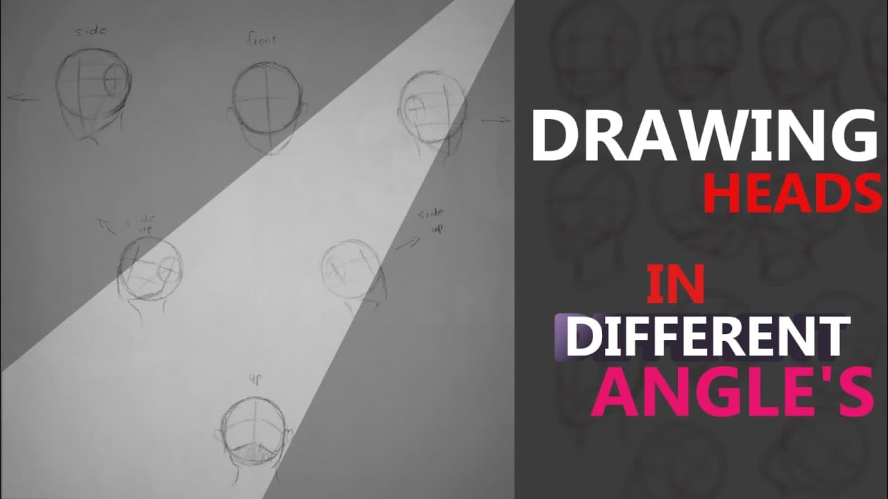 Drawing heads in different angles/Drawing tutorial - YouTube