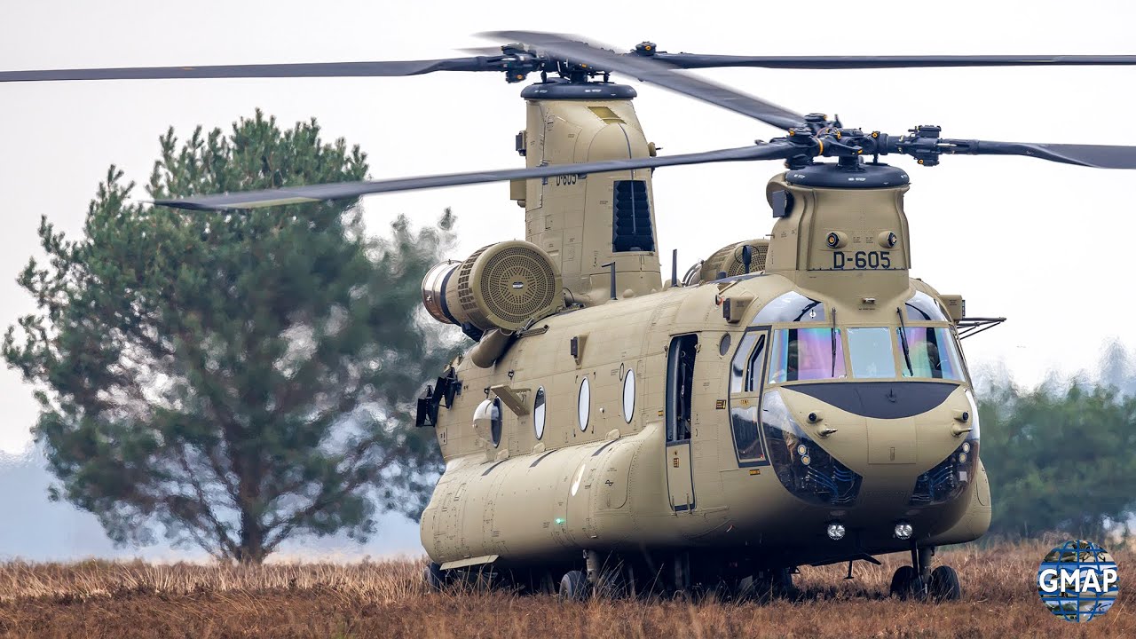 [4K] Chinook CH-47 close distance #helicopter #army #aviation - YouTube