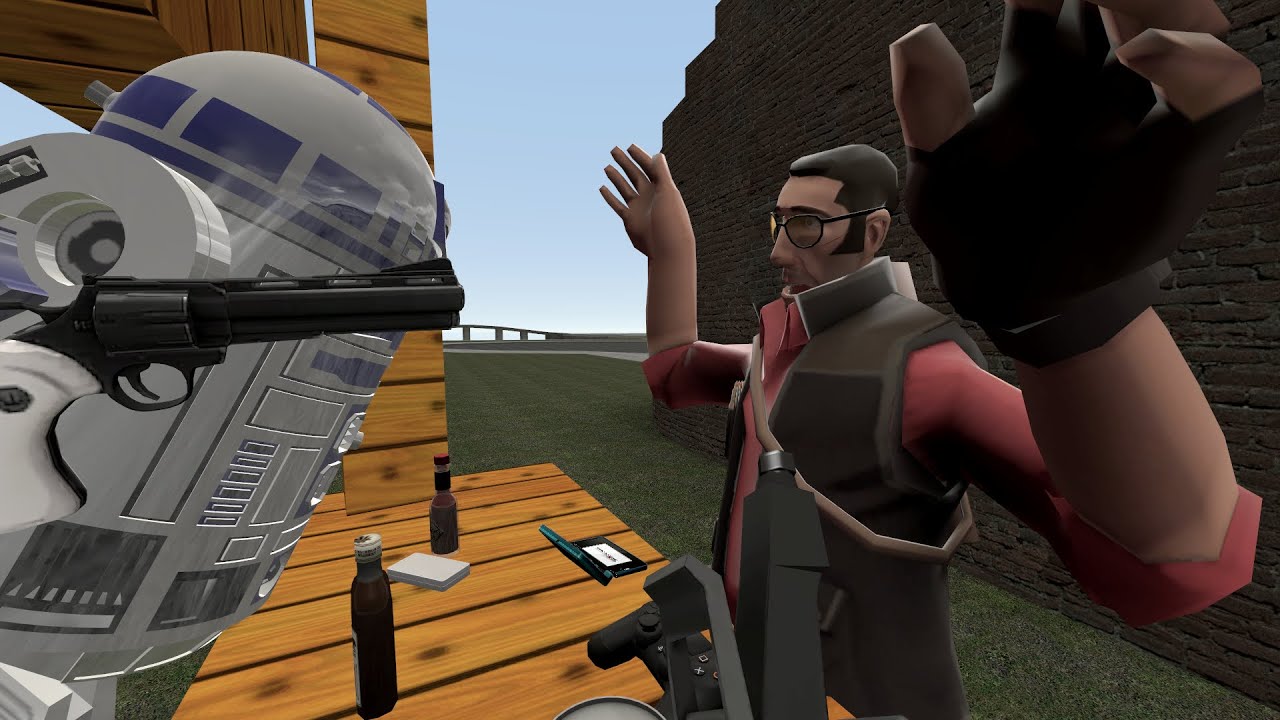 R2-D2 wanna kill Sniper [GMOD] - YouTube