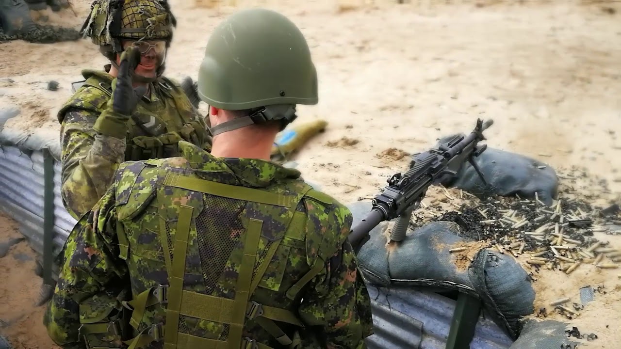 Live fire - C9 5.56 mm light machine gun - Full auto - YouTube