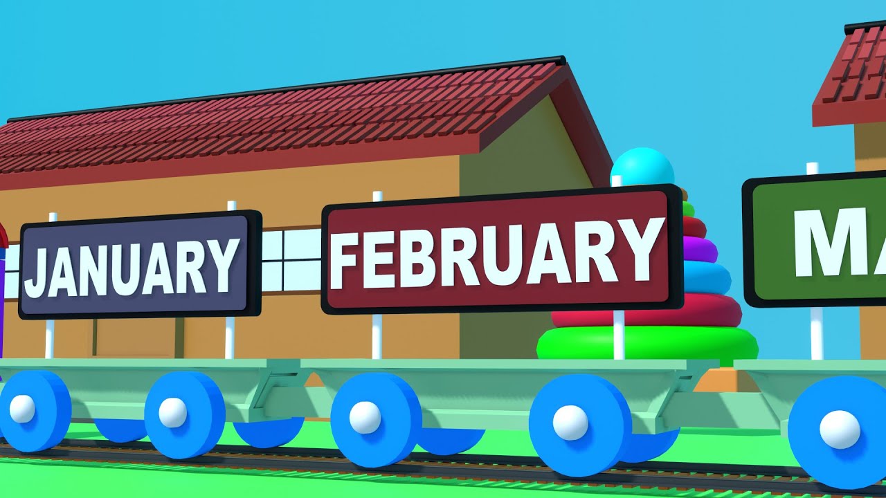 Months of the Year: Learn About January, February, and March with 3D ...