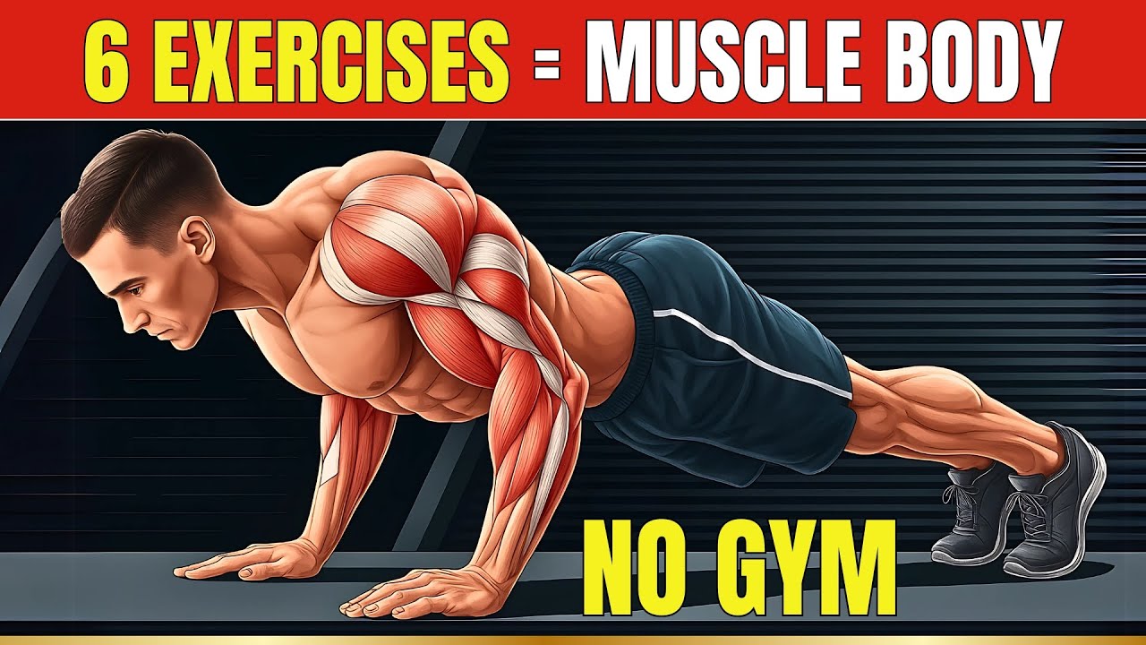 6 Bodyweight Exercises to Build Full Body Muscle at Home (No Equipment ...