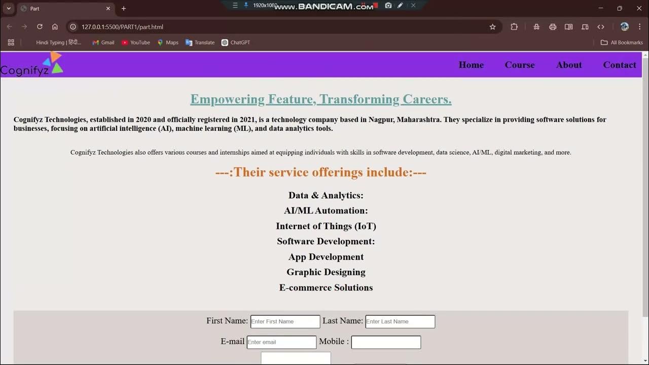 Cognifyz Web development internship (Level 1 | Task 1). #cognifyz #cognifyz technologies # ...