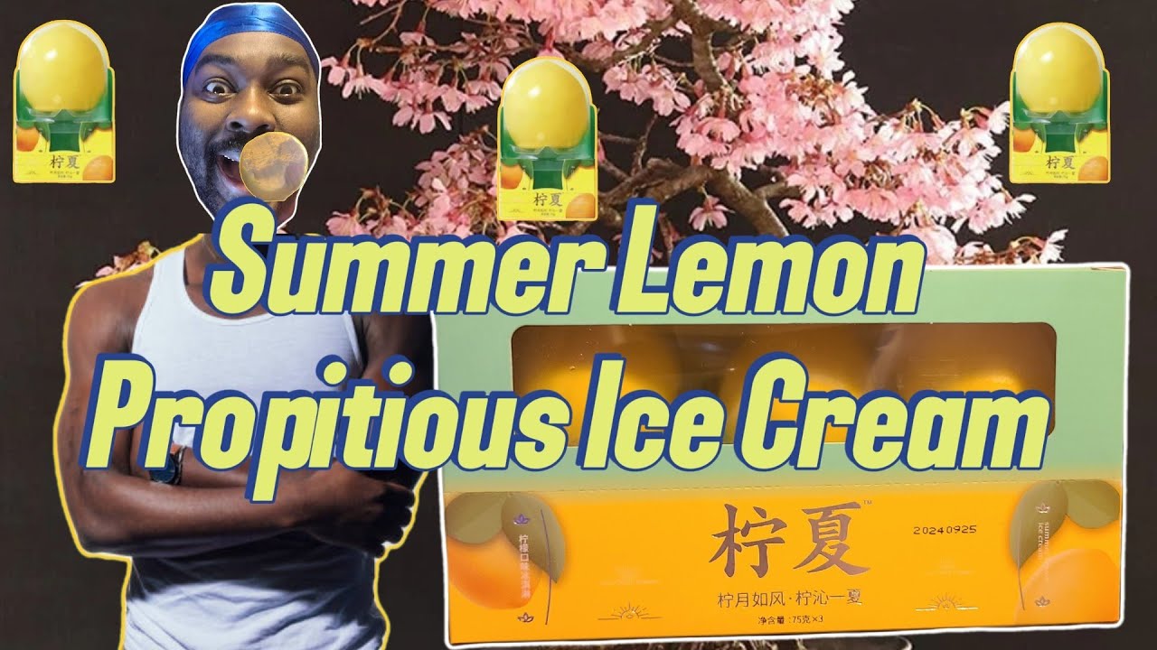 PROPITIOUS SUMMER LEMON ICE CREAM - YouTube