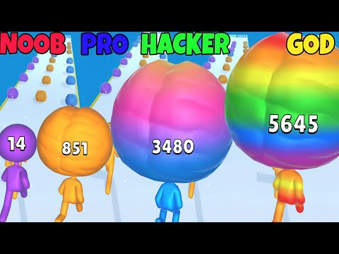 Wow Amazing Gameplay🔑🎮 NOOB VS PRO VS HACKER VS GOD   in Big Brain Rush