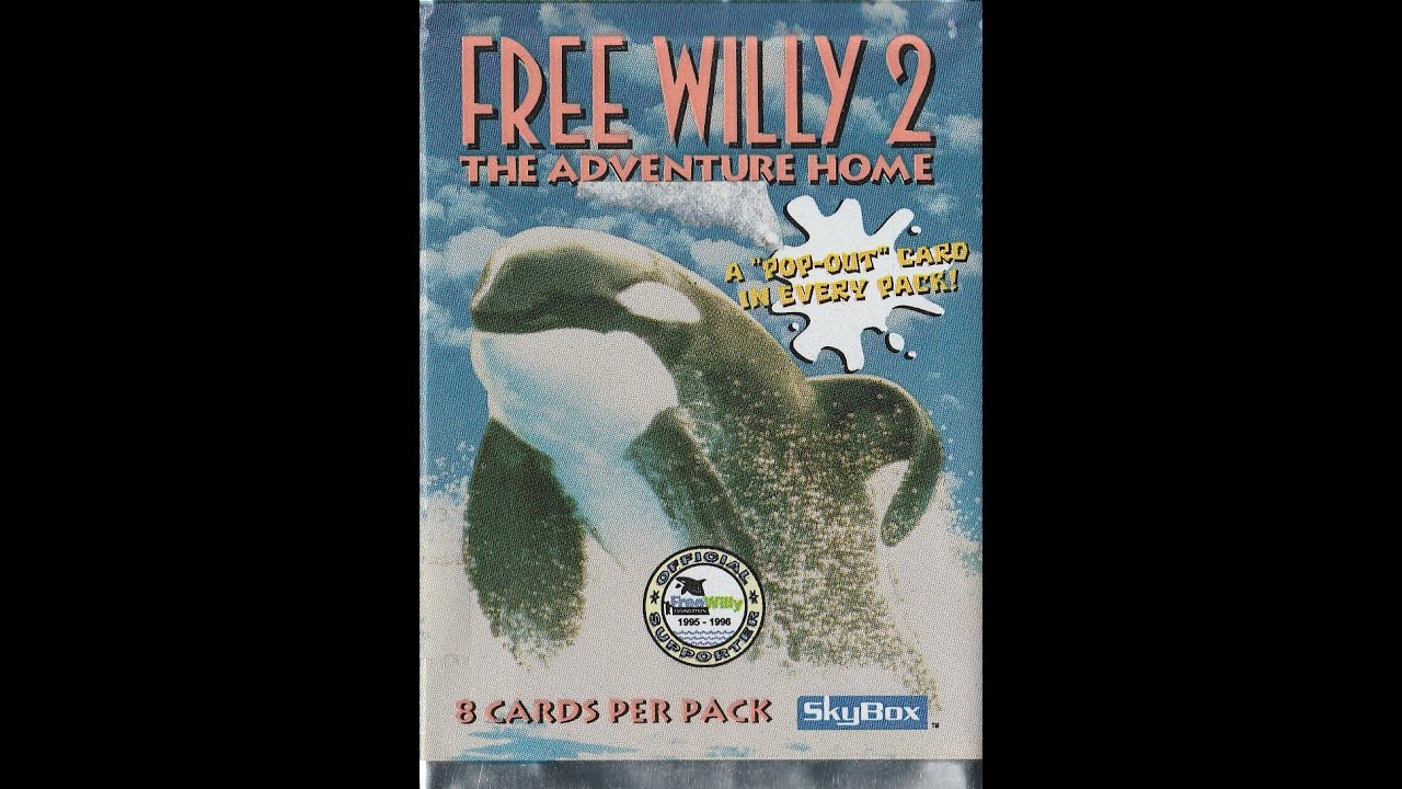 Free Willy 2 trading card packs (1995, SkyBox) -- What's Inside - YouTube