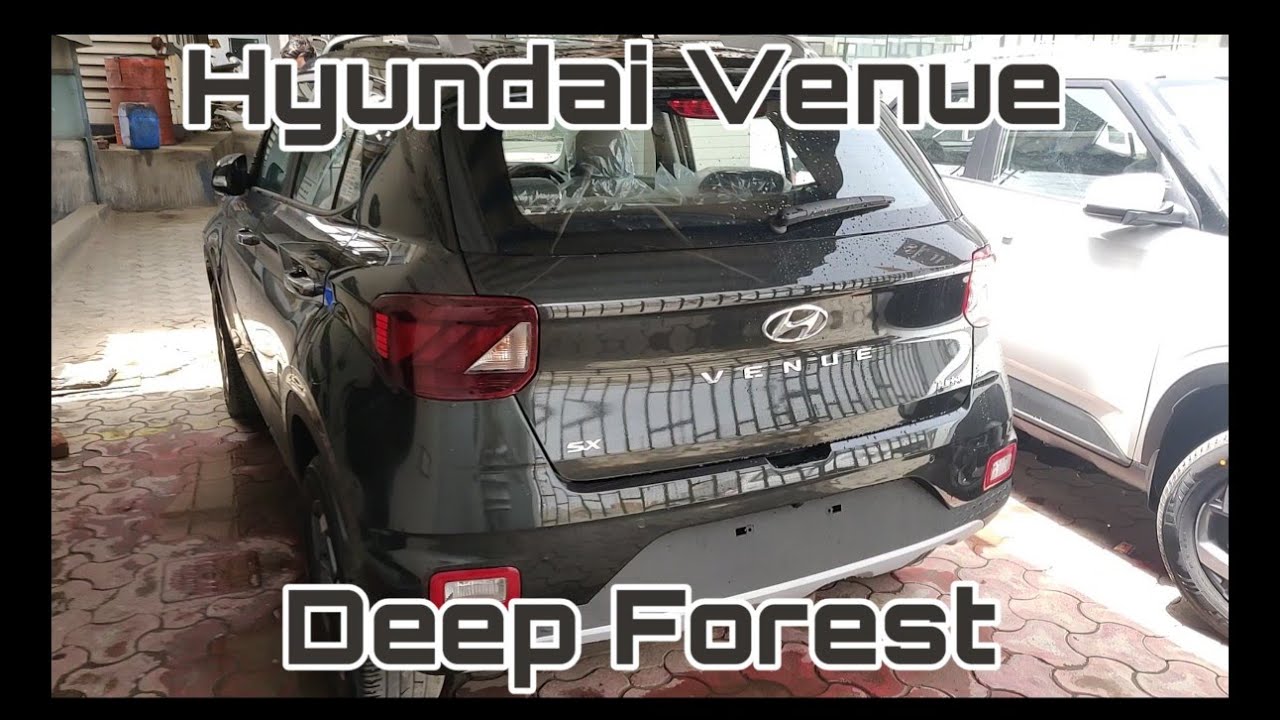 Hyundai Venue Deep Forest Color - YouTube