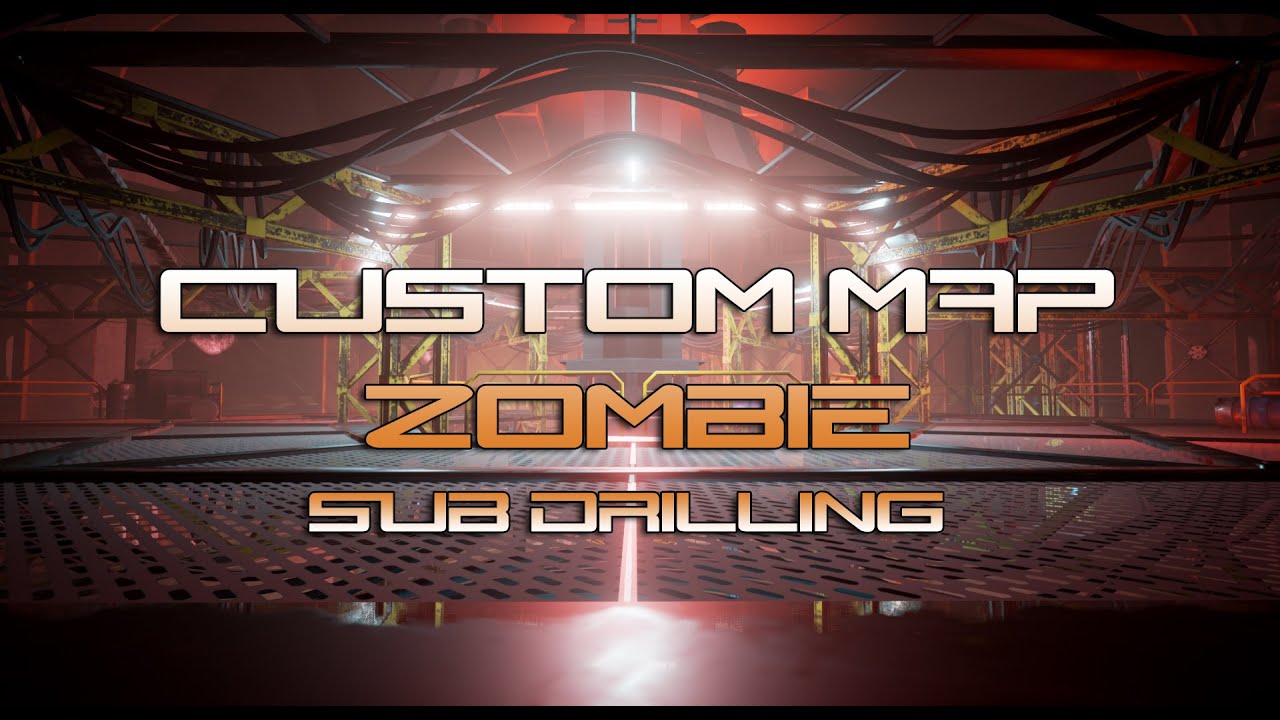 "Custom map Zombie" Level design UE4 Sub Drilling project V2 - YouTube