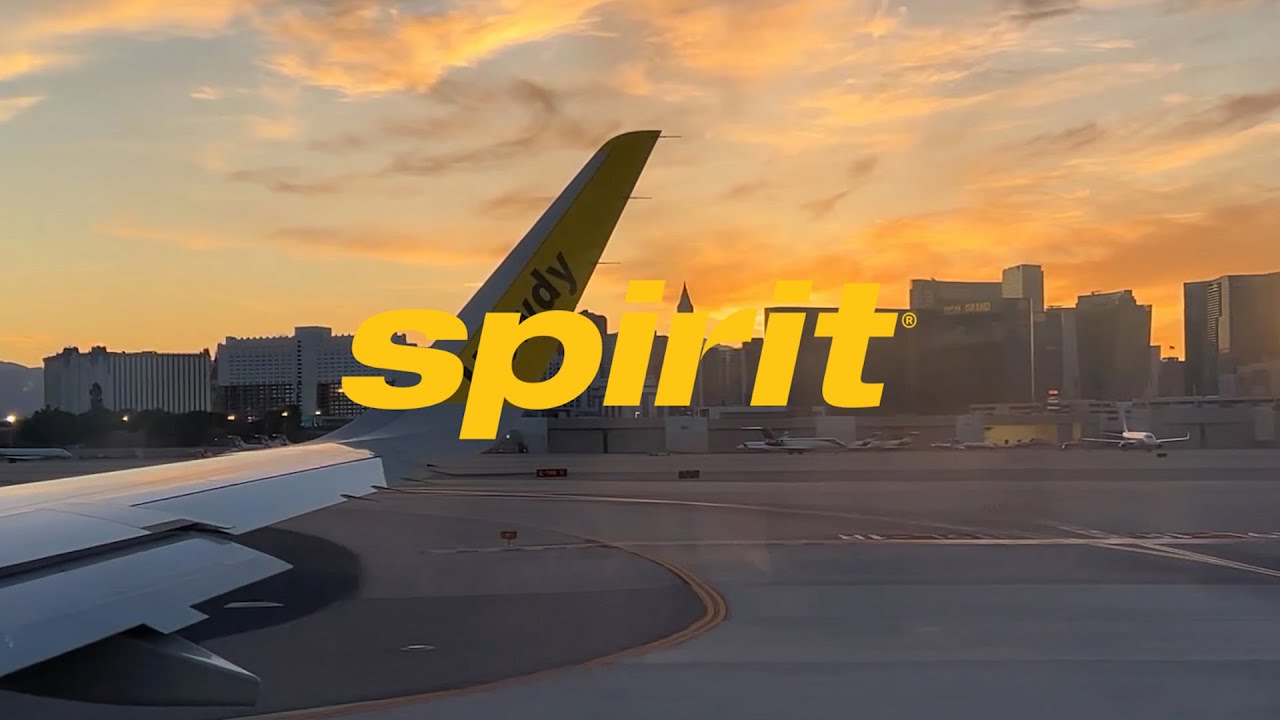 Spirit Airlines Airbus A320-200 Takeoff From Las Vegas (LAS) To ...