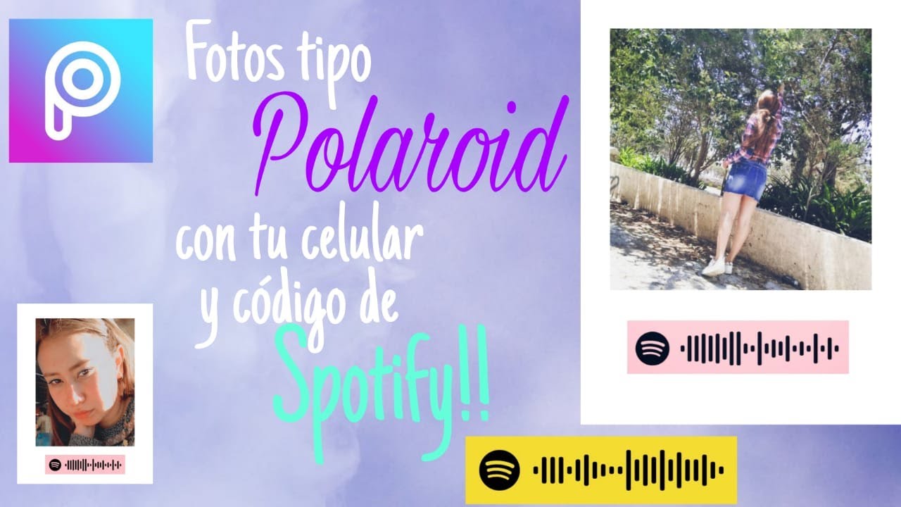Como hacer fotos tipo POLAROID con código de Spotify desde tu celular ...