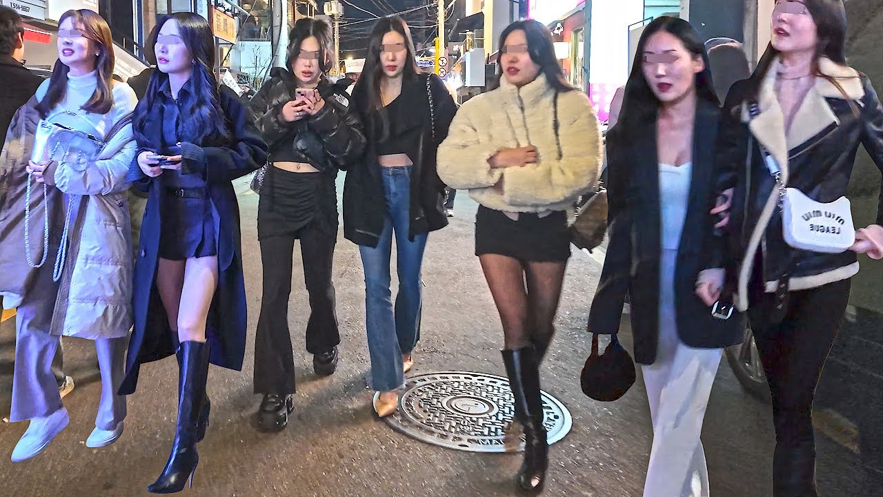 [4K APGUJEONG STREETS IN SEOUL,KOREA 😎😎😎] 모델 같은 사람들이 많은 압구정 로데오 거리를 함께 ...