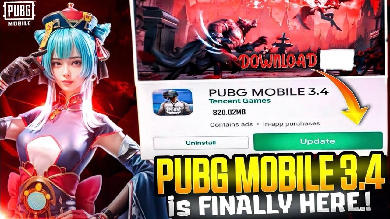 PUBG MOBILE 3.4 UPDATE IS HERE | ROAD TO 800 SUBSCRIBERS {NRL IS LIVE ...