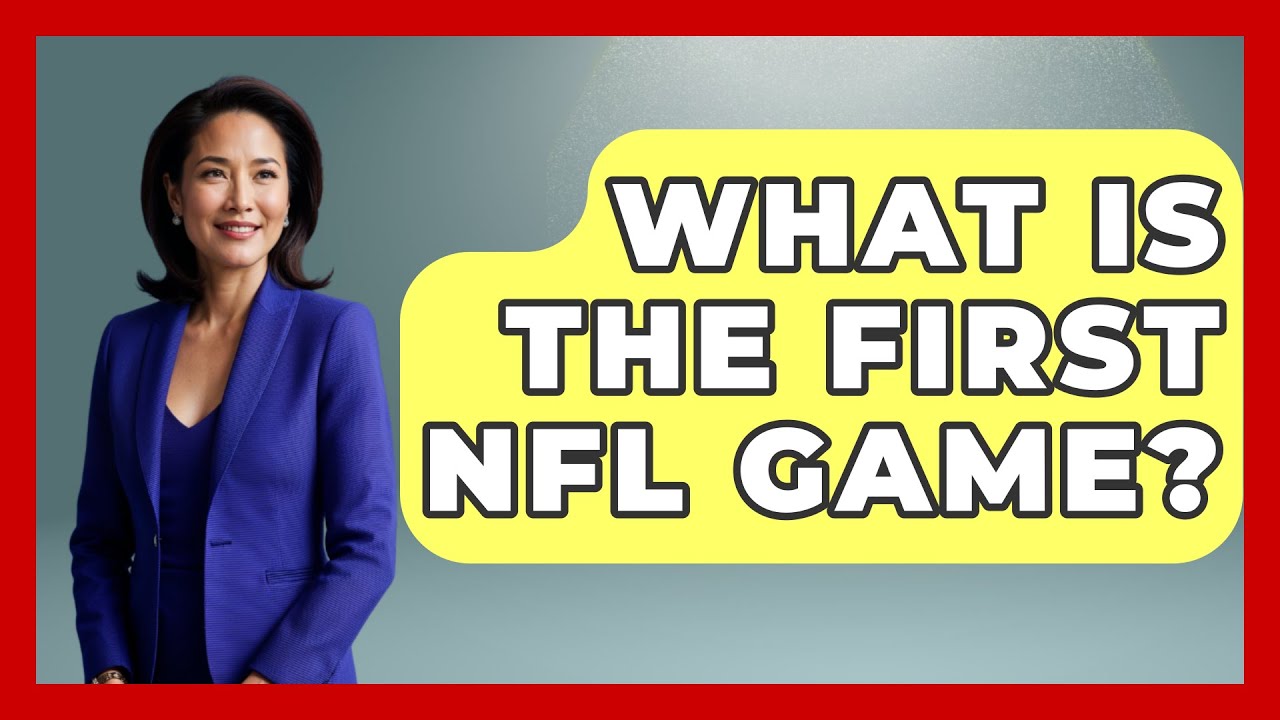 What Is The First NFL Game? - TheSportXpert.com - YouTube