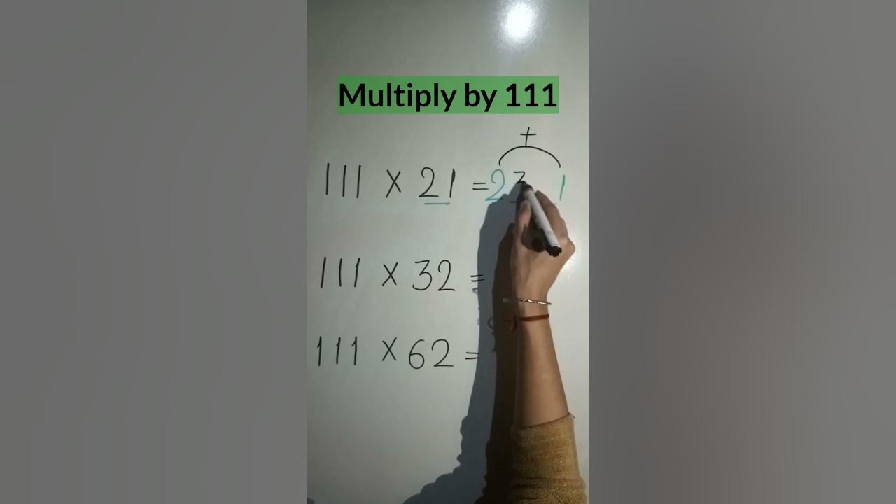 Multiplication by 111 | Maths Shortcut Trick | Solution in 2 seconds | Solution4u | - YouTube
