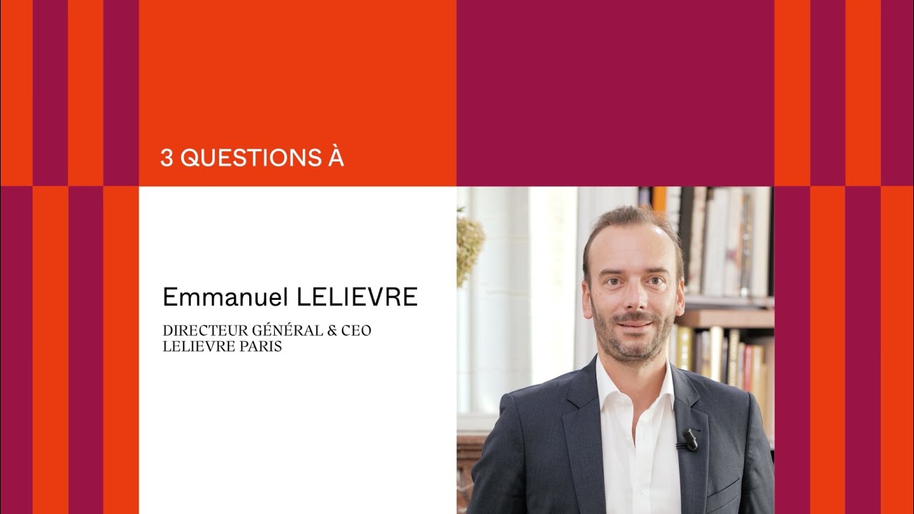 Comité Colbert | Entretien avec Emmanuel Lelièvre - Lelièvre Paris ...