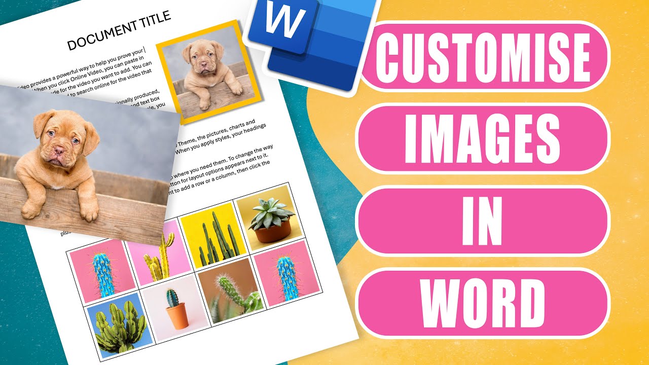 How to customise images in Microsoft Word | Crop, Shapes and Effects ...