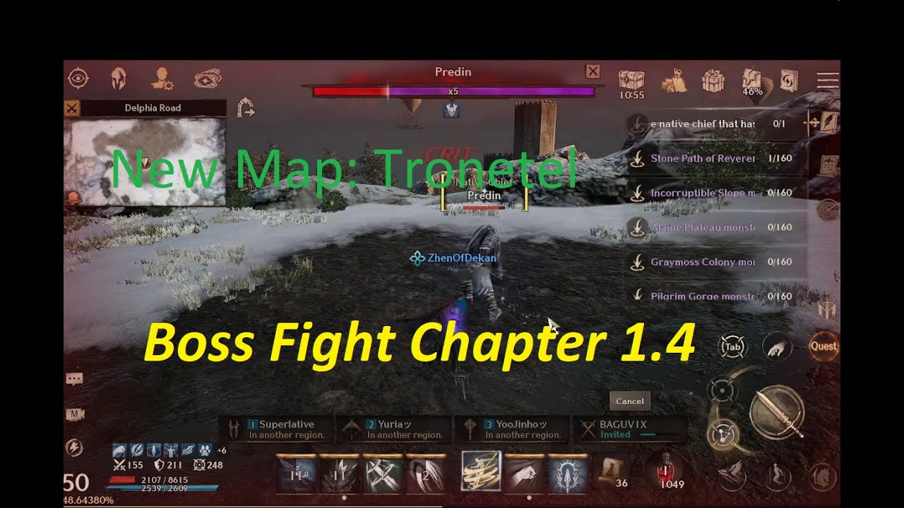NightCrows - Tronetel Map First Boss: Chapter 1.4: Predin Fight # ...