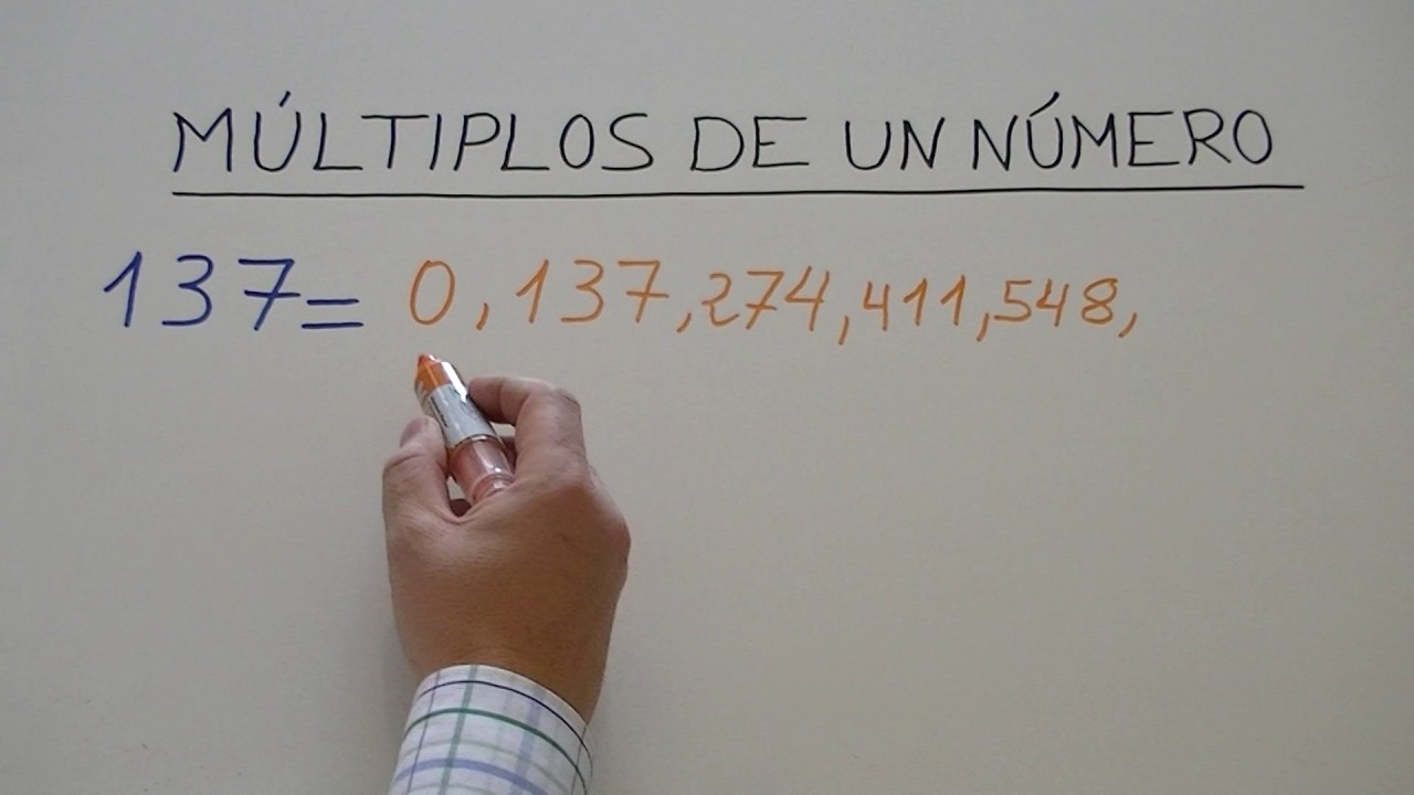 Calcular los múltiplos de un número - YouTube