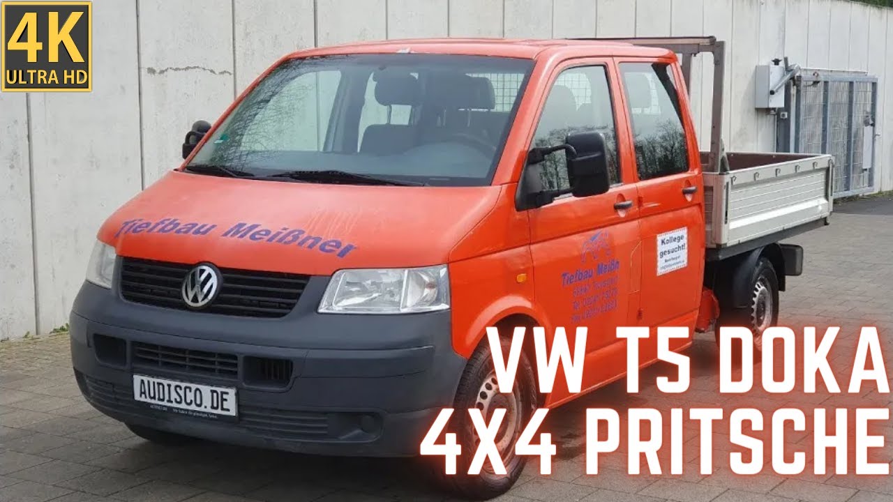 4K UHD Walkaround 2005 VW Volkswagen Transporter T5 Pritsche 4x4 ...