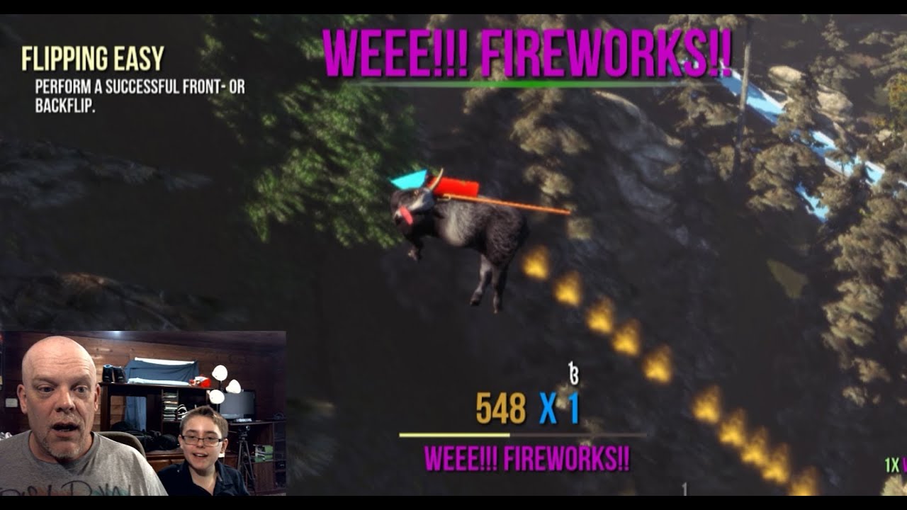 Funny Goat Simulator Gameplay | WEEE! Fireworks & Devil Worship - YouTube
