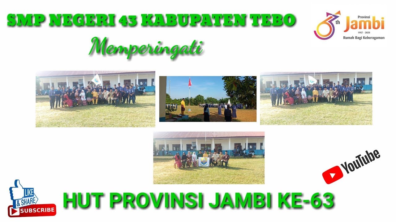 SMP NEGERI 43 MEMPERINGATI HUT PROVINSI JAMBI KE 63 - YouTube