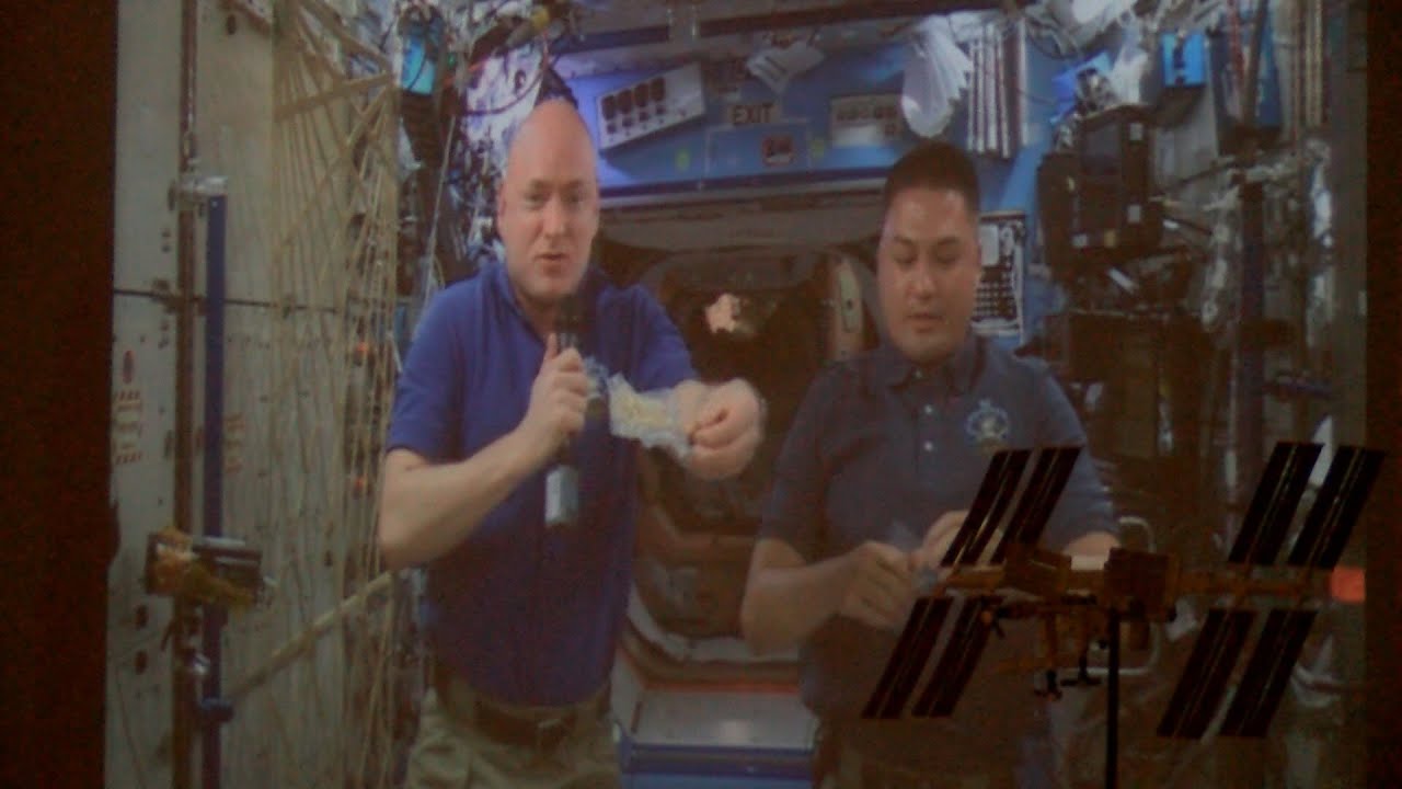 Students video chat with NASA astronauts aboard International Space ...