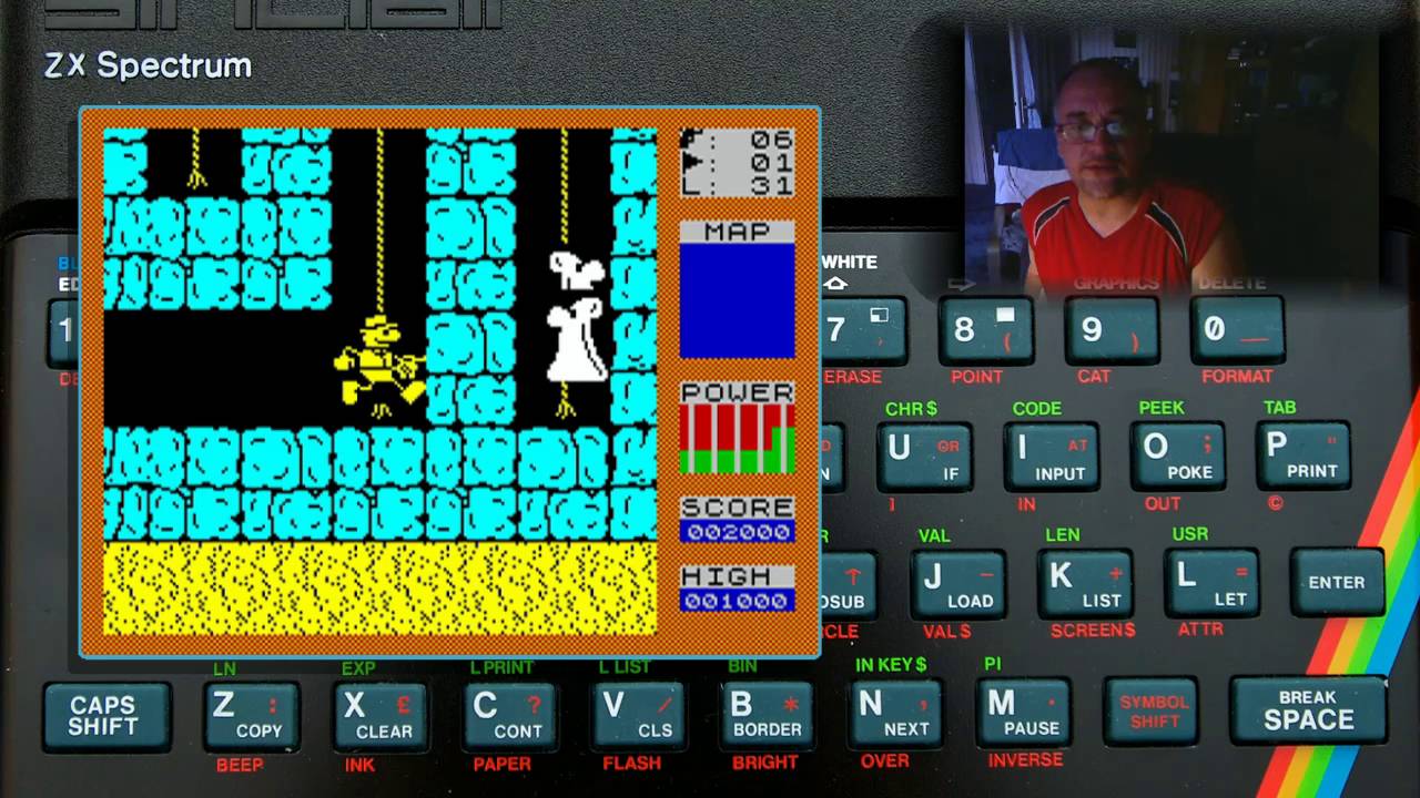 Fred ZX Spectrum 48K retro játék első pálya - YouTube