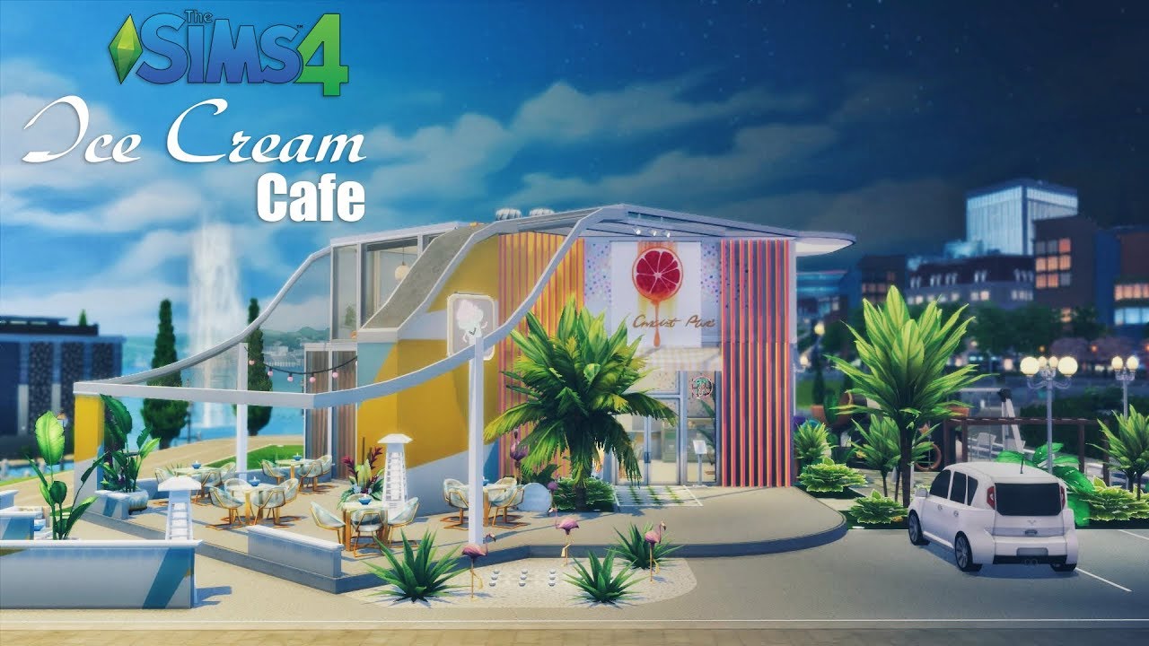 Ice Cream Cafe • Shop | No CC | Stop Motion | THE SIMS 4 - YouTube