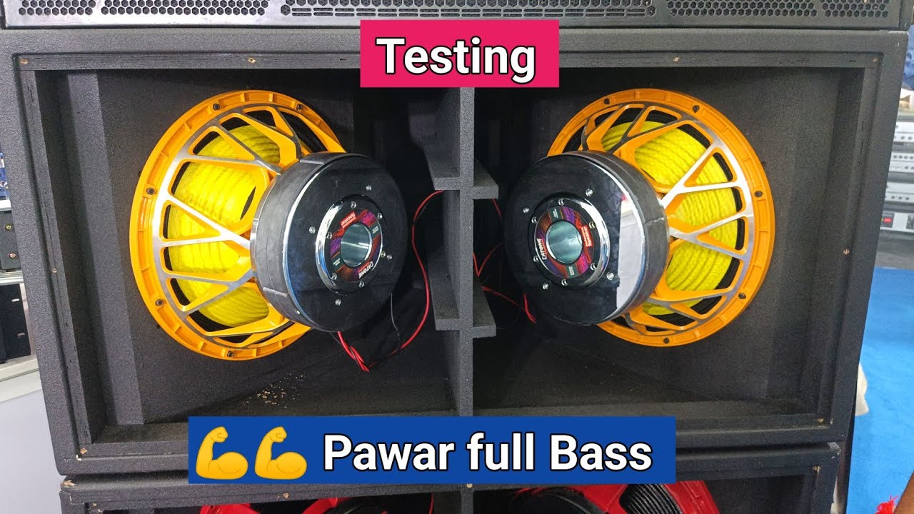 💪💪 Pawar Full Bass Speaker 2500 Watt Full Testing A tone 1898 2500 Watt ...