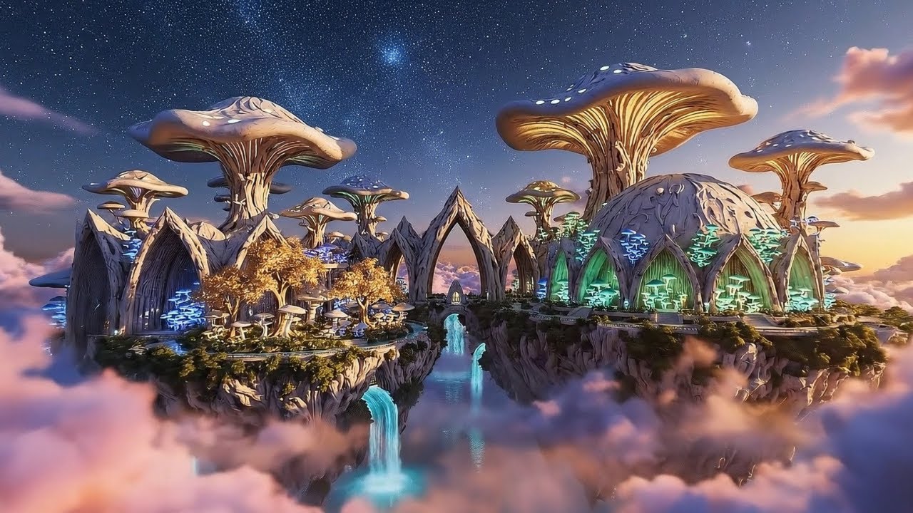 Living Fungal Sanctuaries: Bioluminescent Mushroom Forests in Arches ...