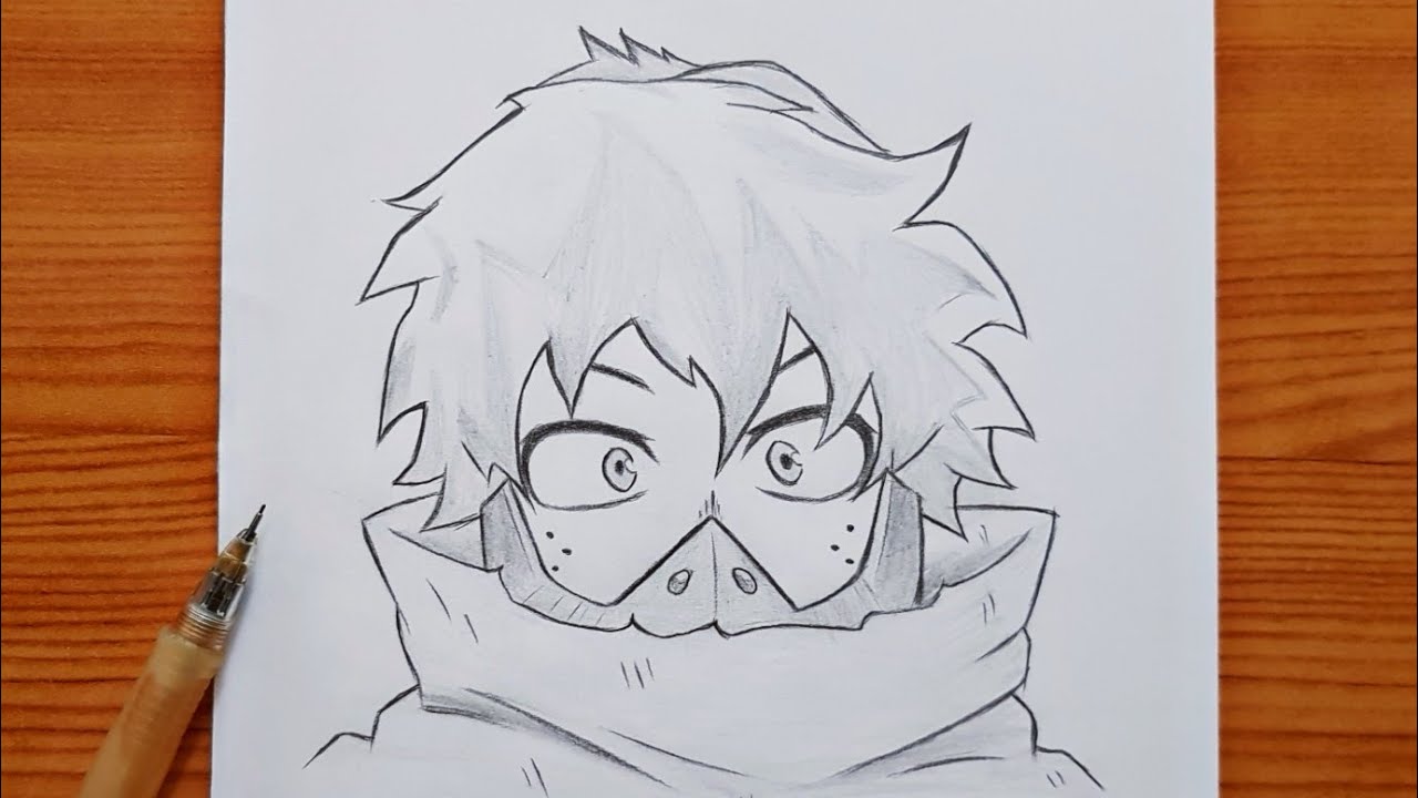 how to draw Deku ( My Hero Academia ) | Midoriya izuku step by step ...