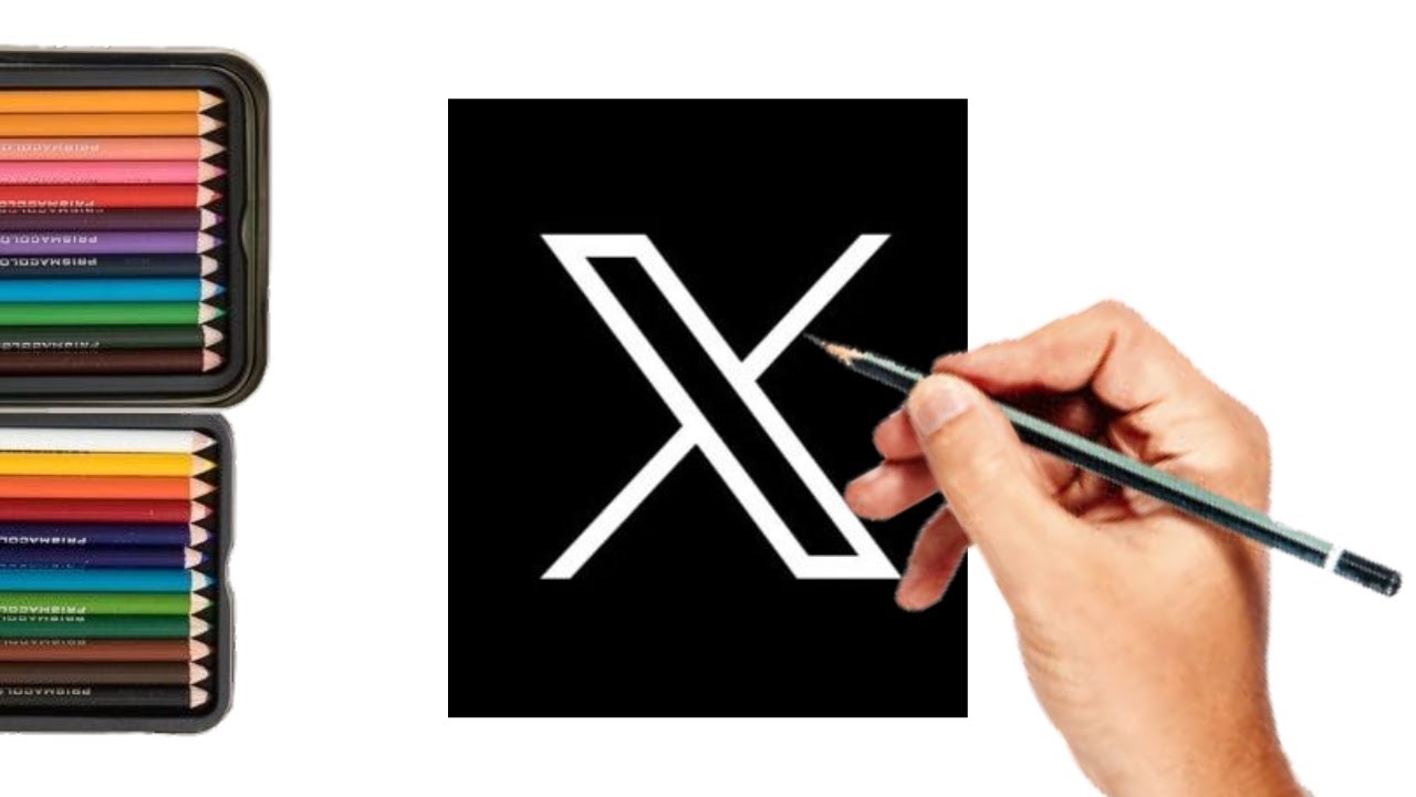 New Twitter logo drawing - X || Twitter logo change - YouTube