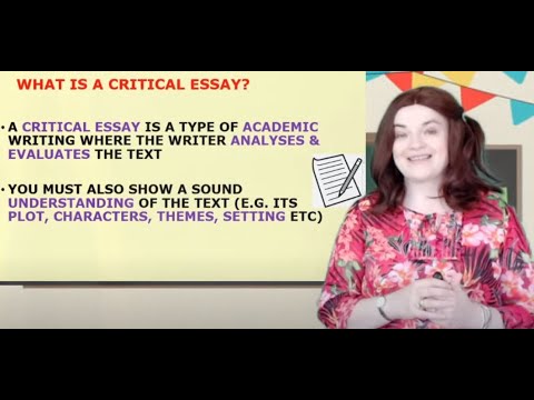 An Introduction to Critical Essay Writing (National 5 and Higher ...