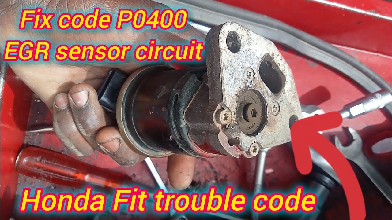 How to fix code p0400,p0401(EGR) Exhaust Gas Regulation on Honda fit to ...