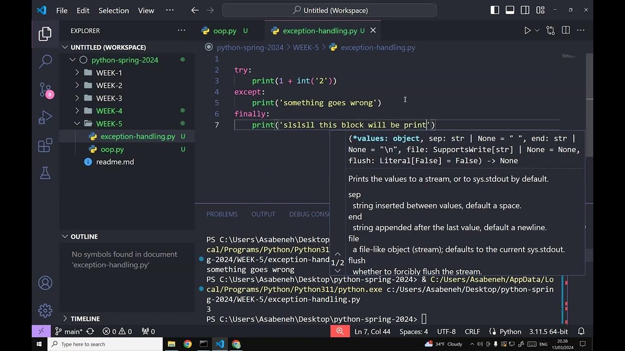 Python for Beginners: Python Error Types and Exception Handling | Lesson 19 - YouTube