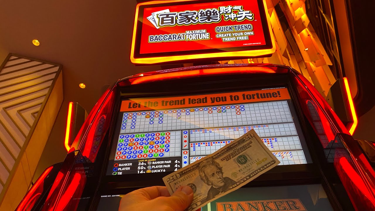 I Found An Electronic Baccarat Machine I’ve Never Seen Before & Play It ...