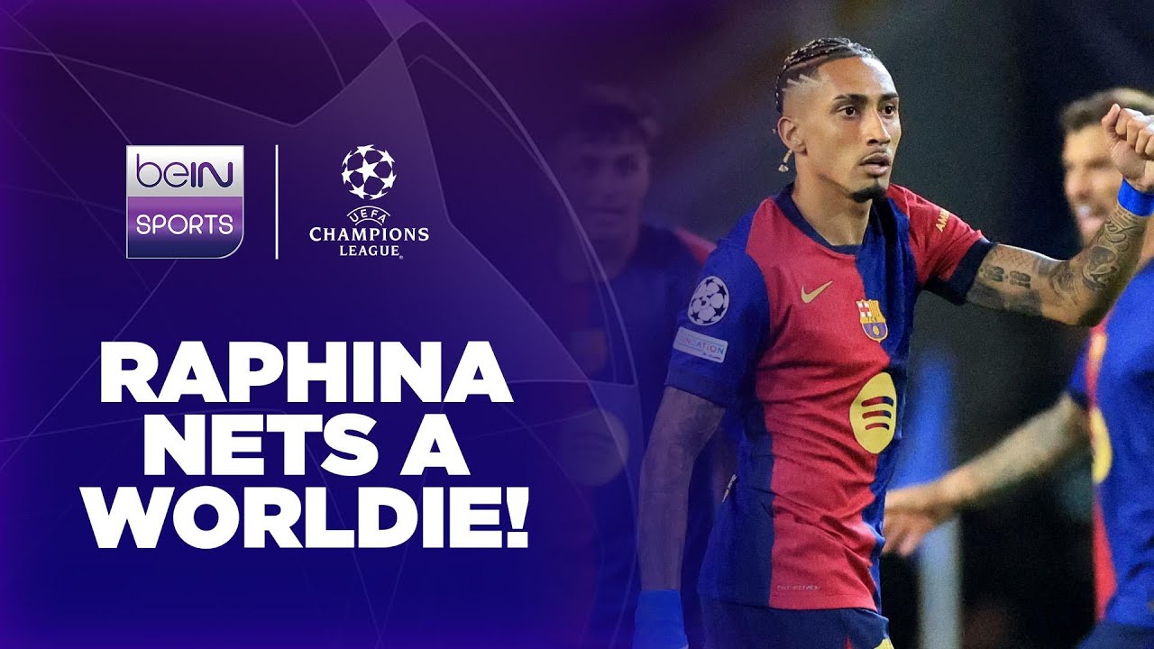 Raphina STUNS Inter with a long-range strike to save Barca! | UCL 24/25 ...