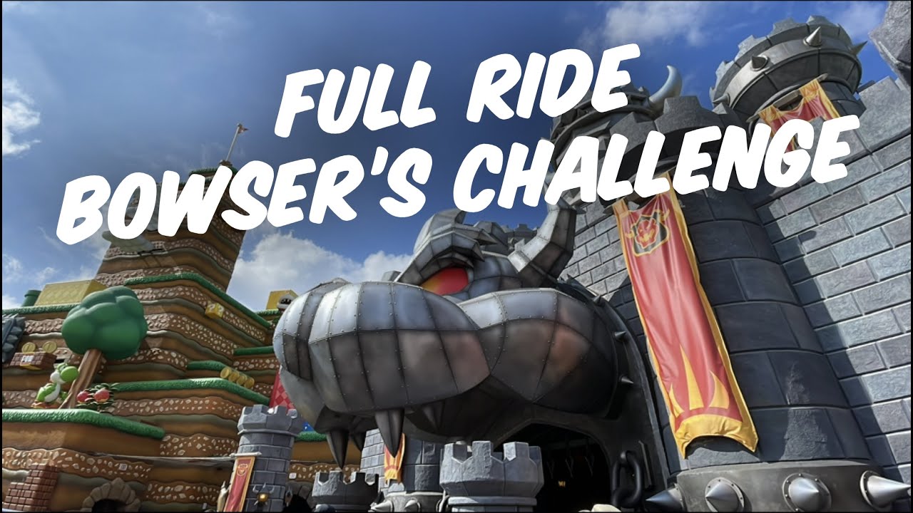 MARIO KART BOWSER'S CHALLENGE FULL RIDE AT SUPER NINTENDO WORLD ...