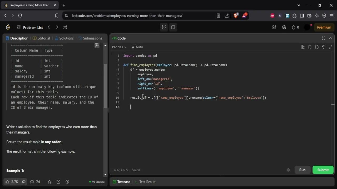 برمجهleetcode-181 - YouTube