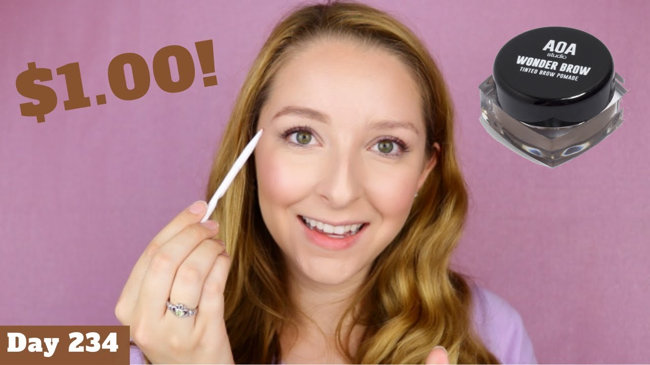 AOA Studio Wonder Brow Pomade Review & Tutorial | ShopMissA | Day 234 ...